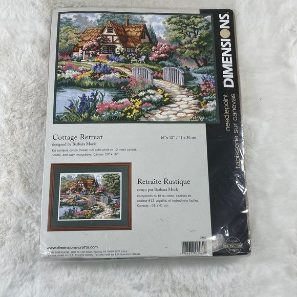 Dimensions | Art | Dimensions Needlepoint Kit New In Packaging Cottage ...